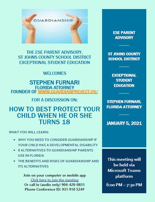 ESE Parent Advisory Meetings – Exceptional Student Education (ESE)