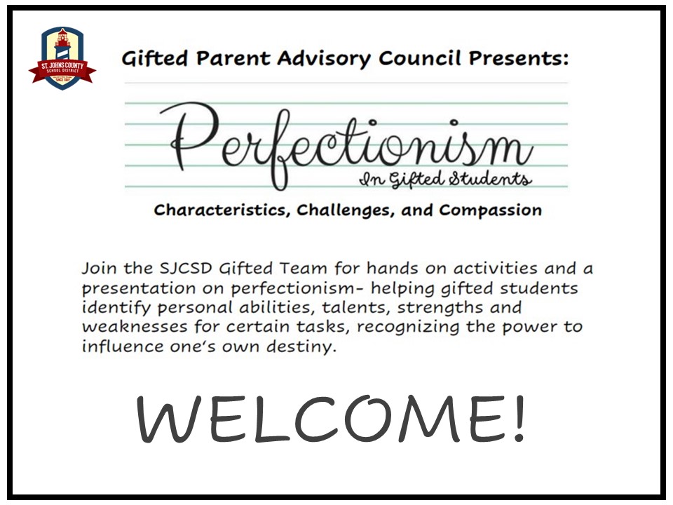 Gifted Advisory Meeting Archive – Exceptional Student Education (ESE)