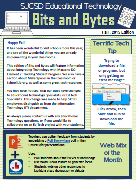 Ed Tech Newsletters – Instructional Resources and Media Services