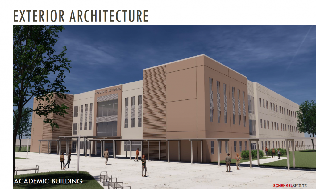 Academic Building Rendering – New School Construction