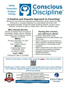 “Conscious Discipline” Parent Workshop on Nov. 10 – St. Johns County ...